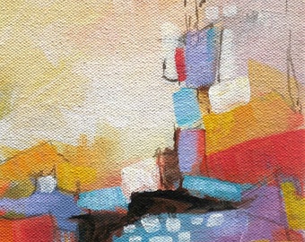 Colorful painting | Etsy