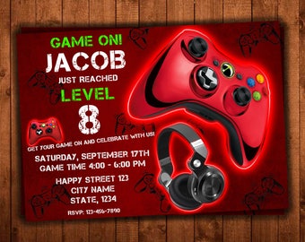 Xbox invitation | Etsy