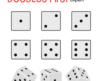 Dice clipart | Etsy