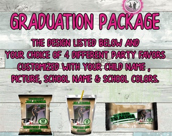 Graduation chip bags | Etsy