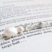 Pearl bookmark freshwater pearls beaded bookmark cream