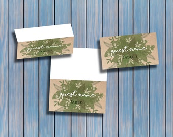 Spring place cards | Etsy