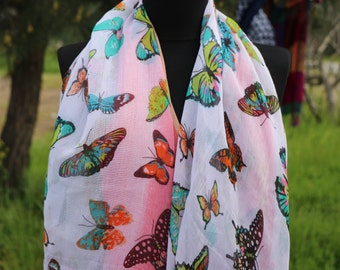 Butterfly scarf | Etsy