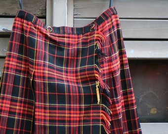 Tartan skirt | Etsy