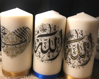 Islamic candles | Etsy