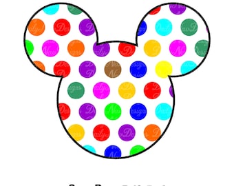 Polka dot mickey | Etsy