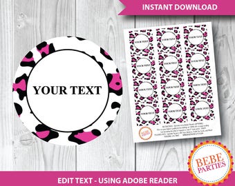 Pink leopard print | Etsy