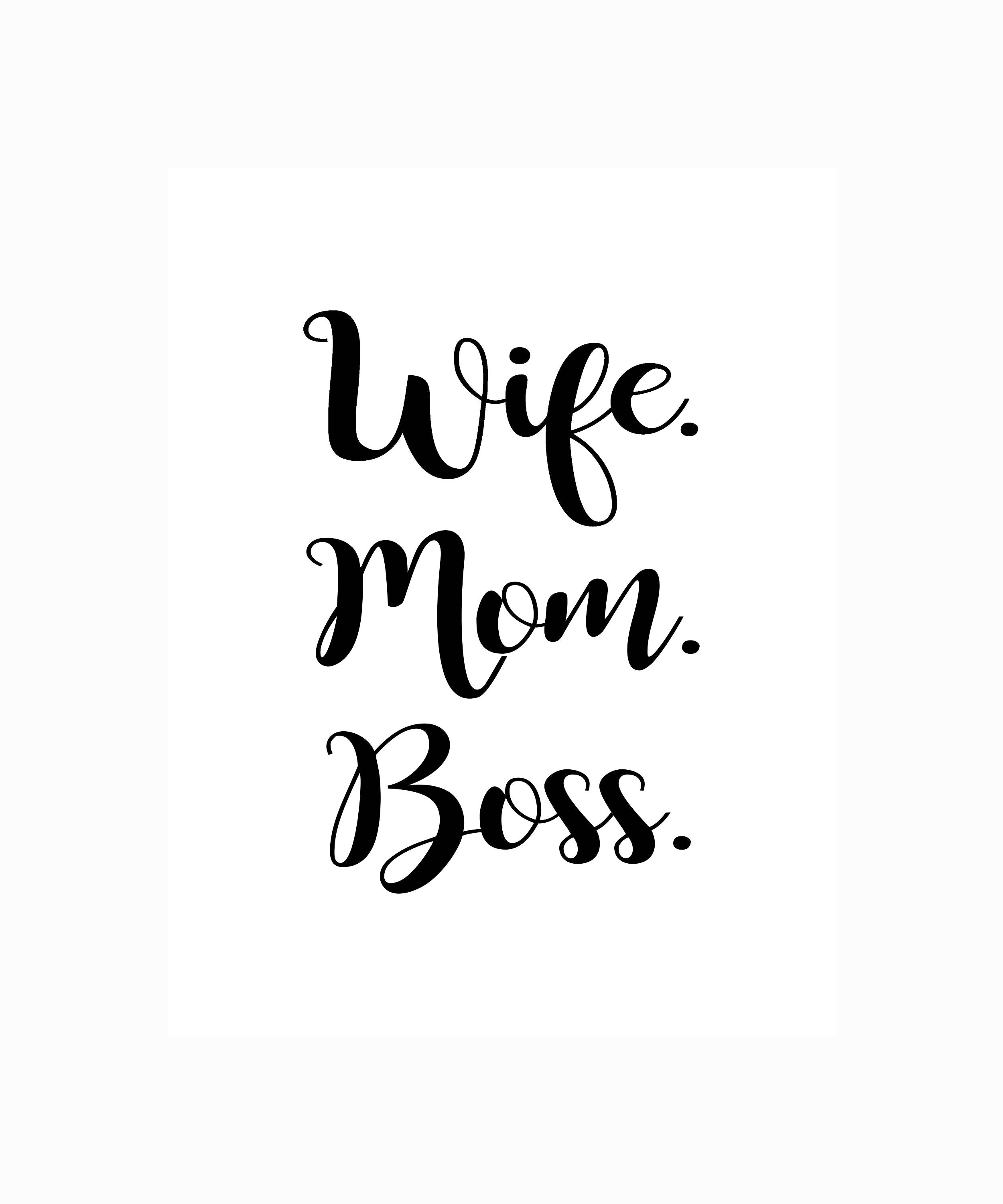 Wife Mom Boss Svg Mom Life Svg Momlife Svg Wife Svg Boss