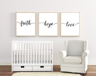 Faith hope love | Etsy