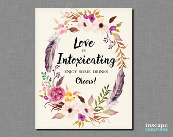 Love is intoxicating | Etsy