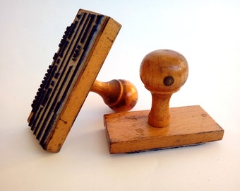Vintage wood stamp | Etsy