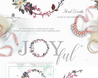 Floral Wedding Clipart Wedding Flower Clipart Digital