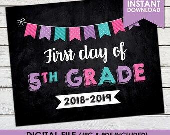 Fifth grade poster | Etsy