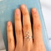 Sterling silver triple delta triangle band ring delta ring