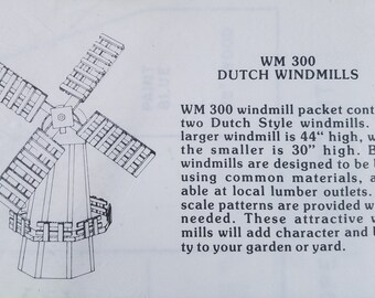 Wooden windmill | Etsy