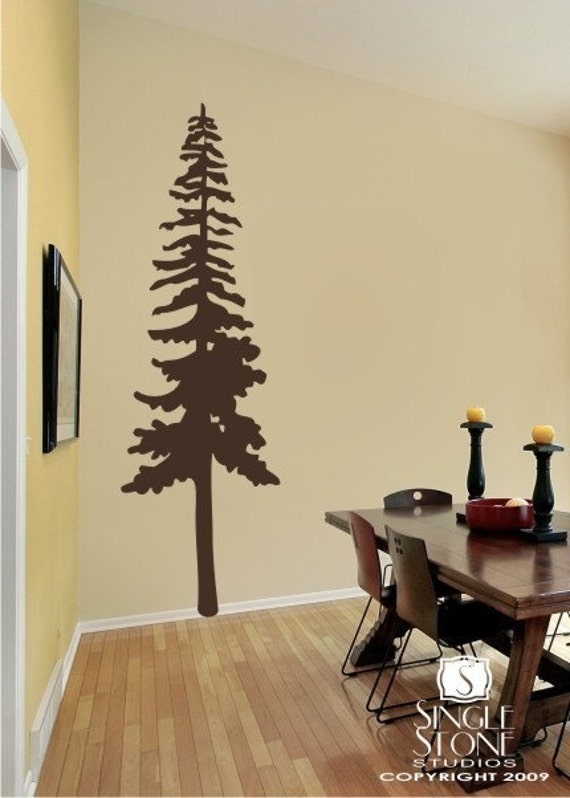 Pine Tree Wall Decal Vinyl Wall Stickers Art Custom Home