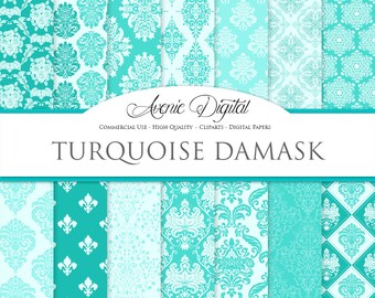 Colorful Aztec Digital Paper. Scrapbook Backgrounds. Bright