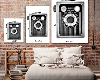 RETRO DECOR Vintage camera Art Deco Loft Retro modern