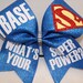 Cheer bow iBase Whats Your SUPERPOWER by BlingItOnCheerBowz