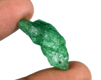 Uncut emerald | Etsy