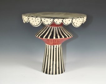 Pottery cake stand | Etsy