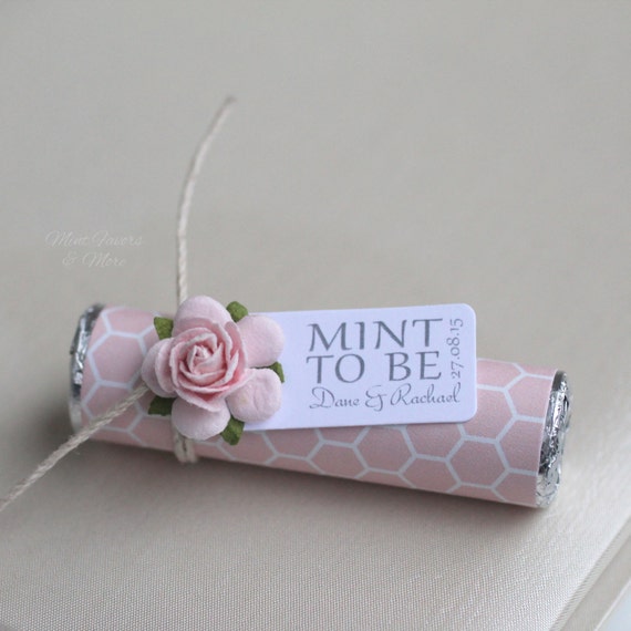 Mint wedding Favors Set of 24 mint rolls Mint to
