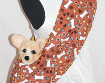 Pet carrier / Crochet dog carrier / Dog sling carrier with