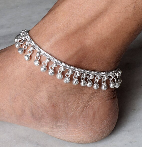 Anklet Silver Anklet Ankle Chain Bells Anklet Bracelet
