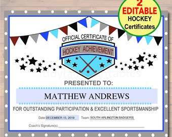 EDITABLE Gymnastics Certificates INSTANT DOWNLOAD Gymnastics