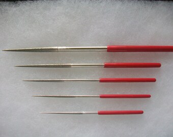 10 Piece Crafters Needle File Set With Handles 6 Inch
