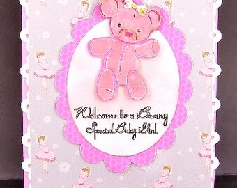 Teddy bear card | Etsy