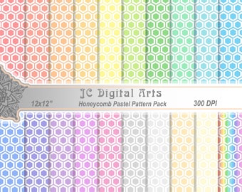 Digital paper brown honeycomb digital paper kraft gold gray