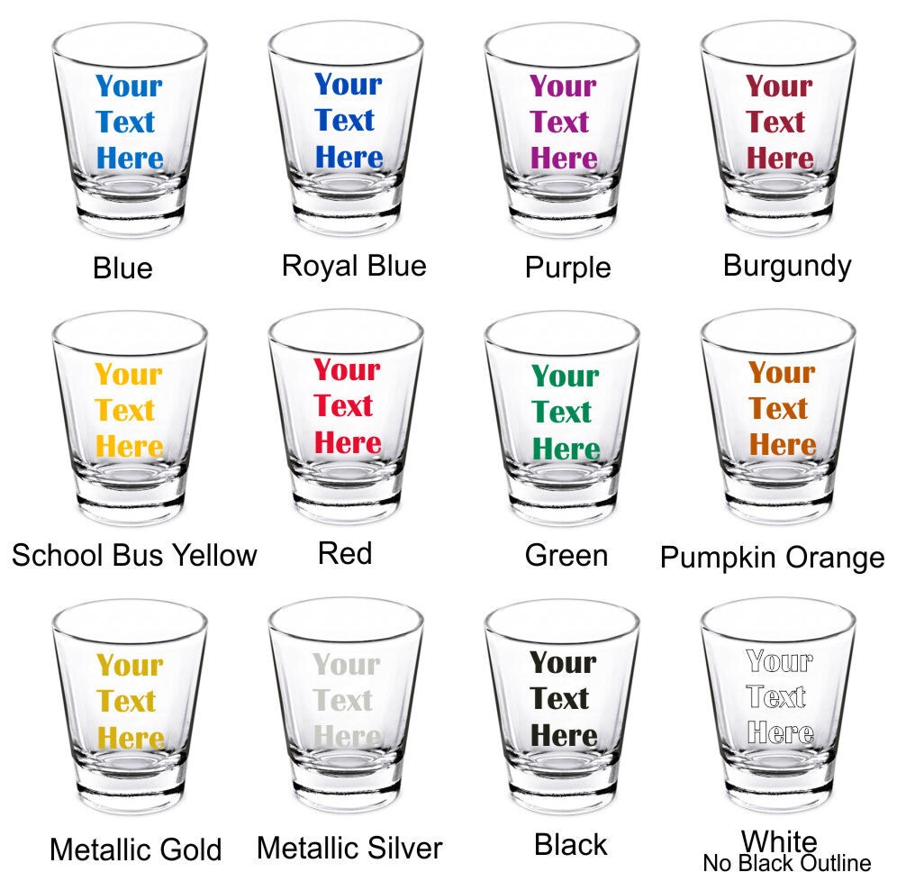 Custom Shot Glasses Personalized Shot Glasses Graduation