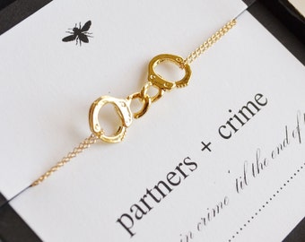 Set of TWO Partners in Crime Handcuff Link