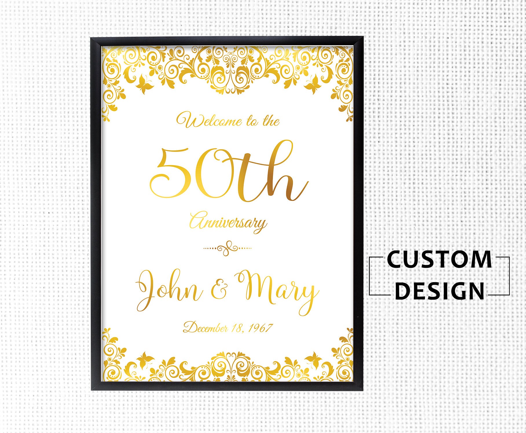 50th Anniversary Poster 50th Anniversary Sign Anniversary 50th-anniversary-poster-50th-anniversary-sign-anniversary