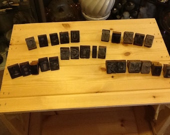 Letter Blocks Alphabet and Numbers: Clip Art Pack 300 dpi