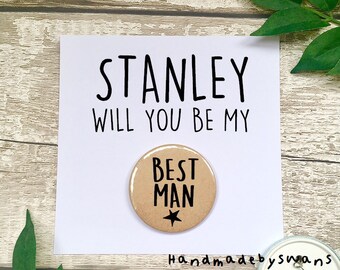 Best man card | Etsy