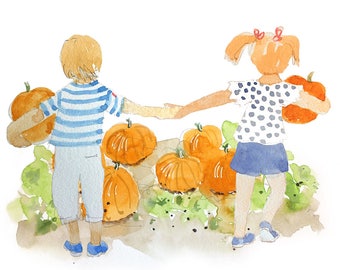 Pumpkins clip art | Etsy