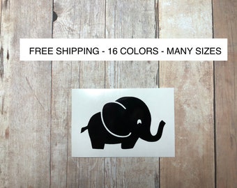 Elephant car decal | Etsy