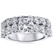 6.00CT Diamond Engagement Wedding Ring Set 14K White Gold 3/4