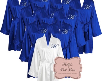 Royal blue robe | Etsy