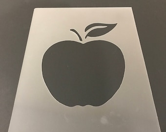 Apple stencil | Etsy
