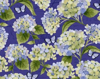 Hydrangea fabric | Etsy