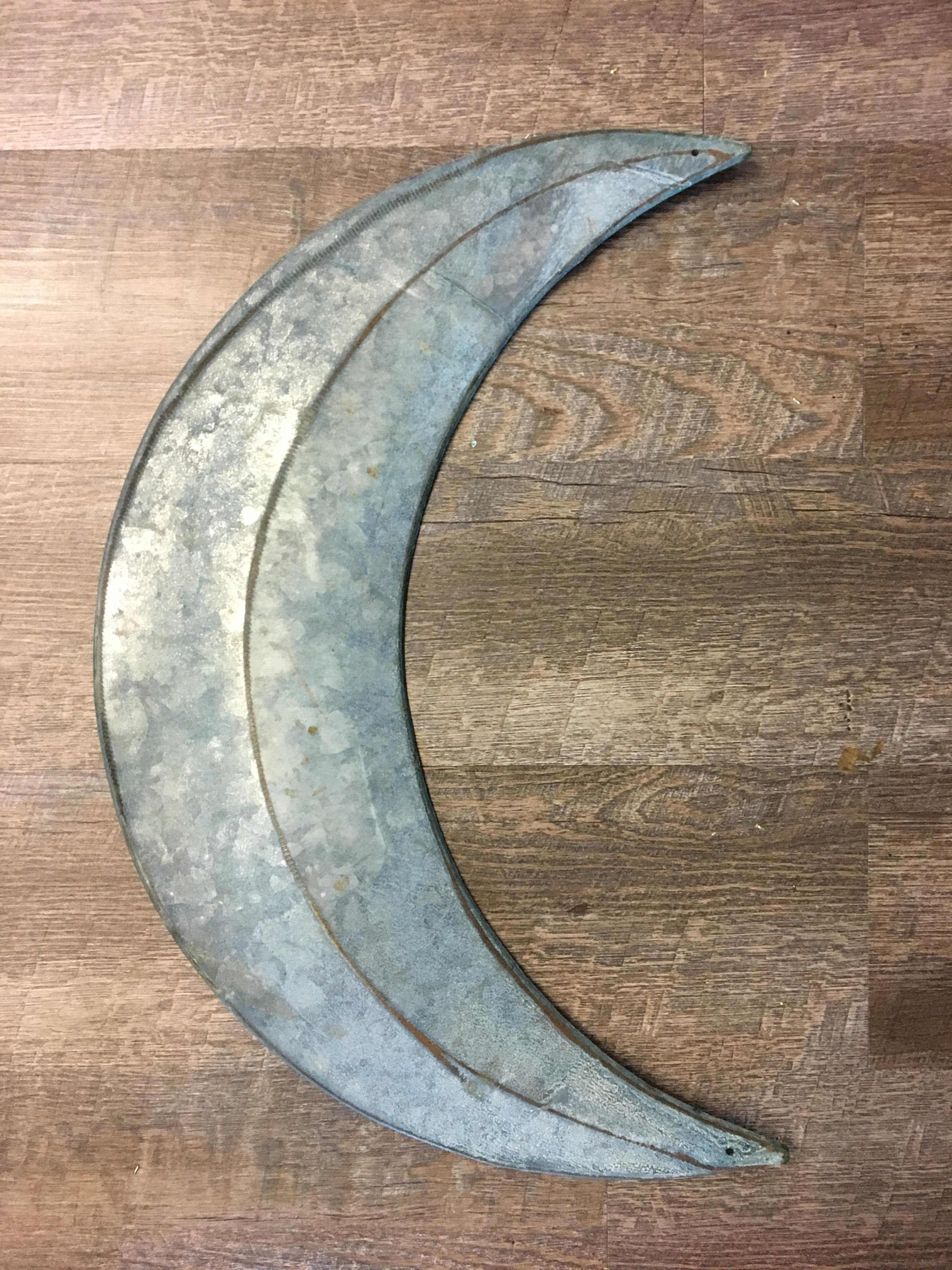 20 Galvanized Tin Half Moon