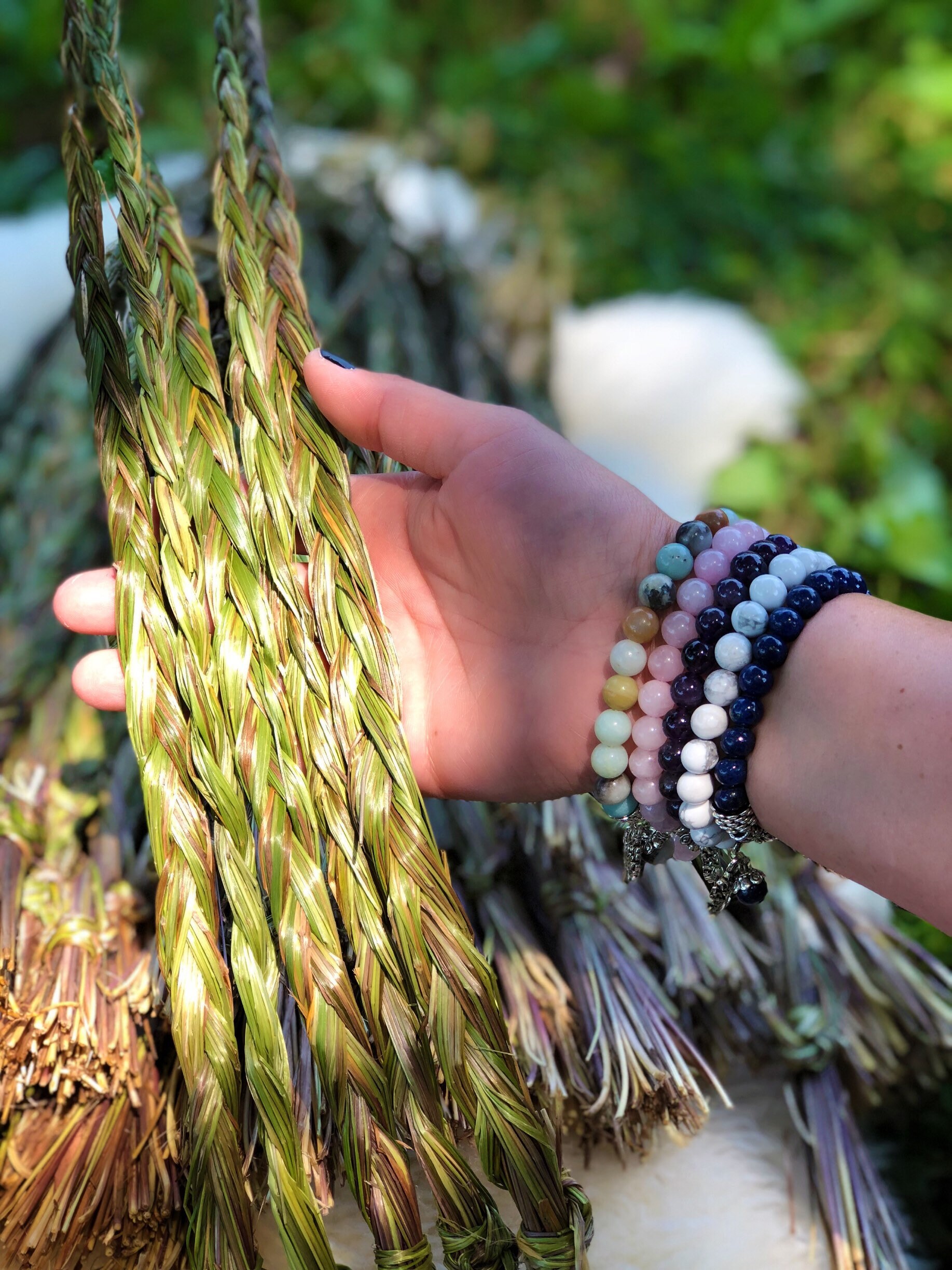 Sweetgrass Braid Sold Individually Native American Smudging Ceremonial Sweetgrass