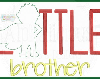 Super Bother Set Big Middle Little Brother Applique Triple