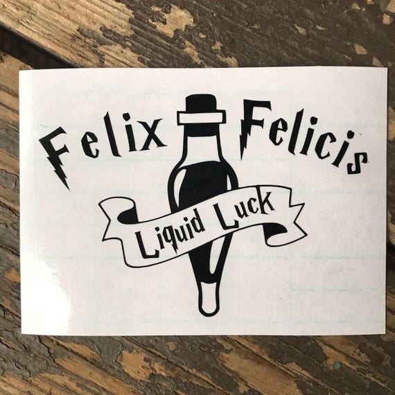 Felix Felicis Liquid Luck Harry Potter Inspired Car Laptop