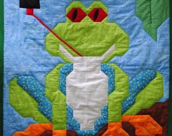 Frog quilt pattern | Etsy