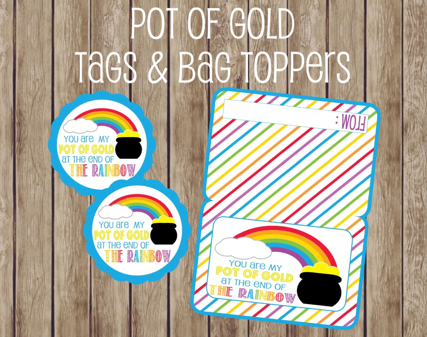 Pot Of Gold At The End Of The Rainbow St. Patrick's Day