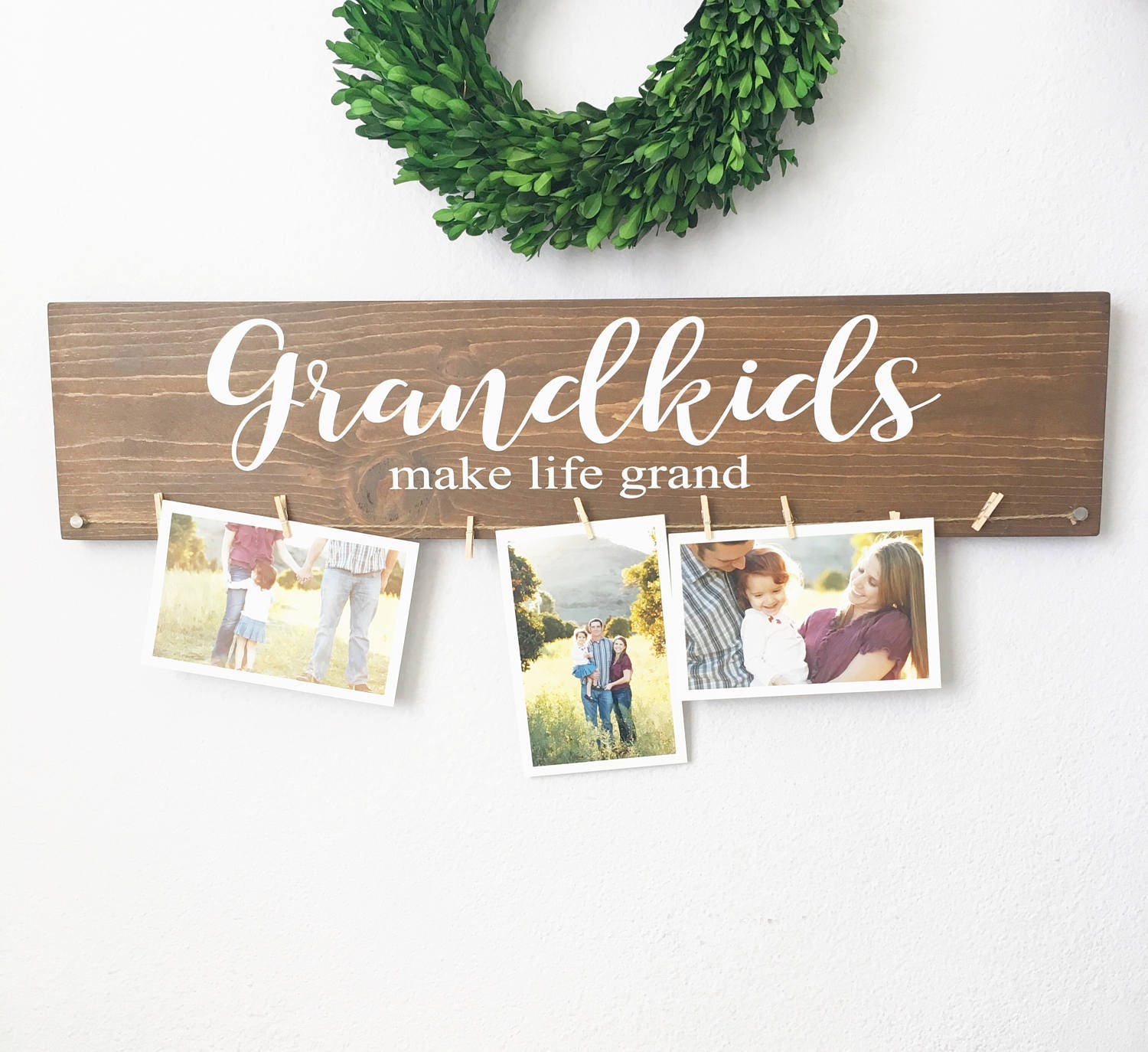 Grandkids make life grand sign Grandkids sign Grandparents